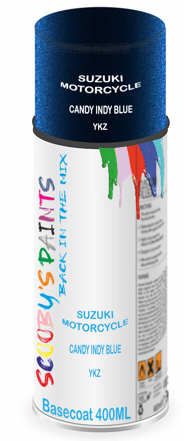 Motorbike Paint For Suzuki Motorcycles Hayabusa Candy Indy Blue Code Y ...