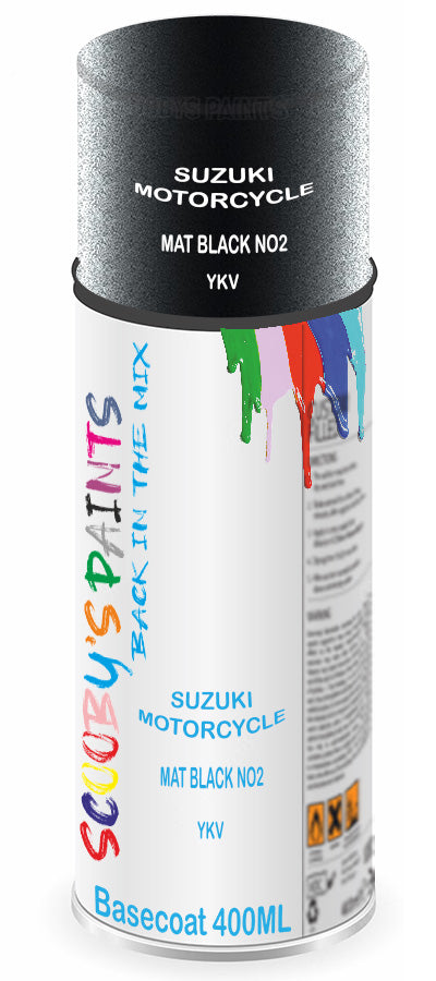 Motorbike Paint For Suzuki Motorcycles Bandit 650 Matte Black No. 2 Me ...