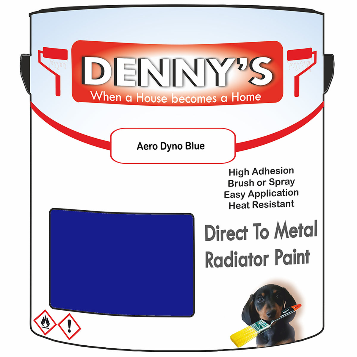 Denny's High Temp Paint For Boilers Colour- Aero Dyno Blue - Heatproof ...