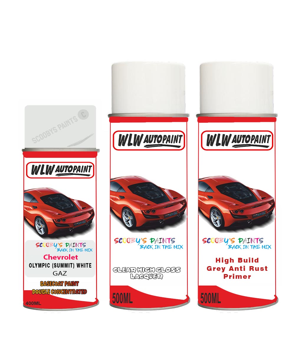Aerosol Spray Paint For Chevrolet Olympic (Summit) White Nubira White ...