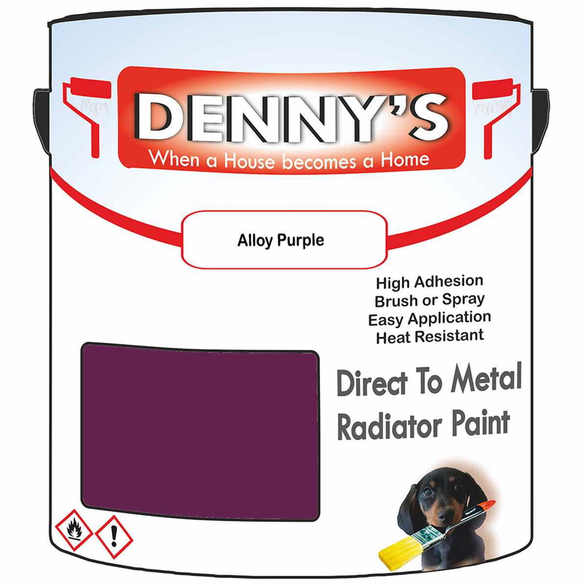 Denny's High Temp Paint For Pipes Colour- Alloy Purple - Heatproof Cor ...