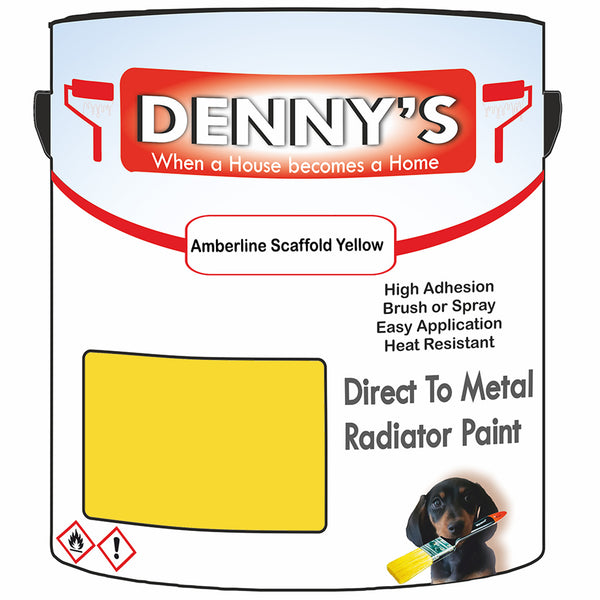 Denny's High Temp Paint For Boilers Colour- Amberline Scaffold Yellow ...