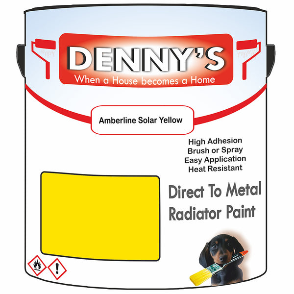 Denny's High Temp Paint For Radiators Colour- Amberline Solar Yellow ...
