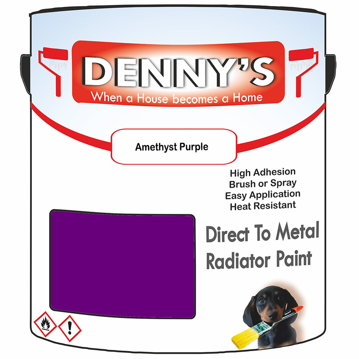 Denny's High Temp Paint For Boilers Colour- Amethyst Purple - Heatproo ...