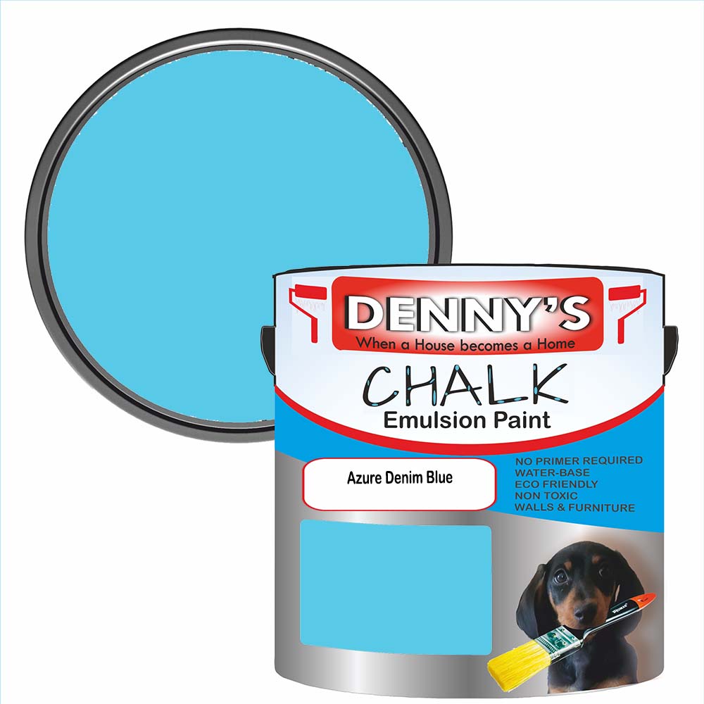 Denny's Chalk Paint For Furniture Colour- Azure Denim Blue - Matte Scu ...
