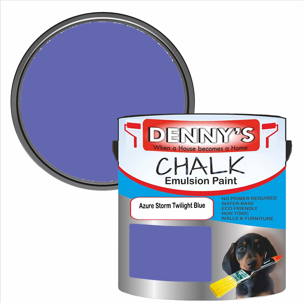 Denny's Chalk Paint For Furniture Colour- Azure Storm Twilight Blue ...