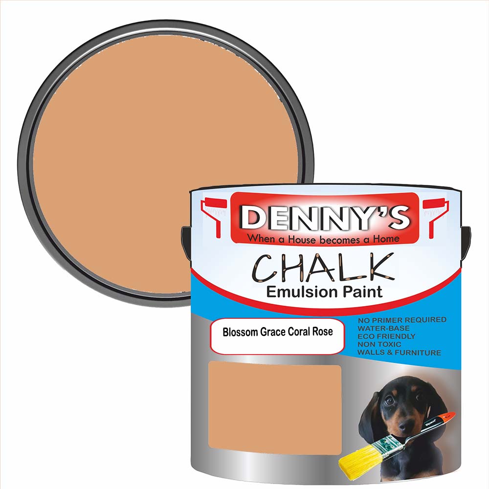Denny's Chalk Paint For Ceilings Colour- Blossom Grace Coral Rose - Ma ...