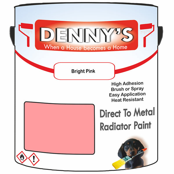 Denny's High Temp Paint For Radiators Colour- Bright Pink - Heatproof ...