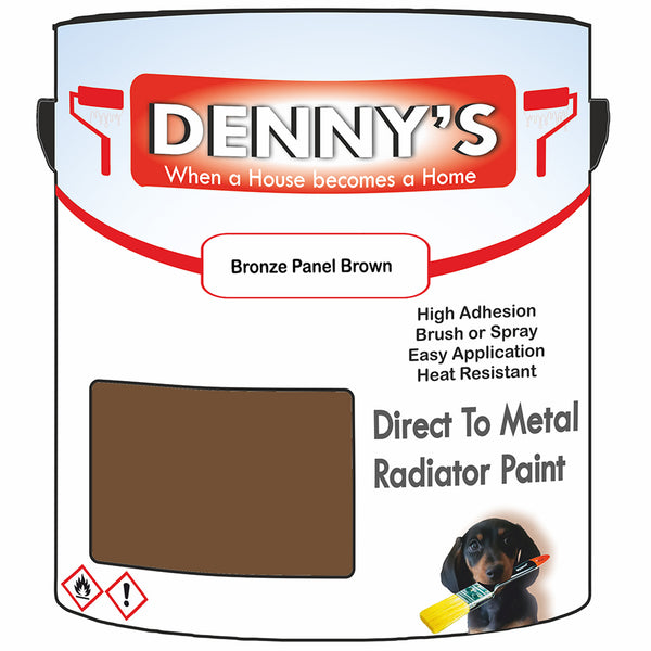 Denny's High Temp Paint For Radiators Colour- Bronze Panel Brown - Hea ...