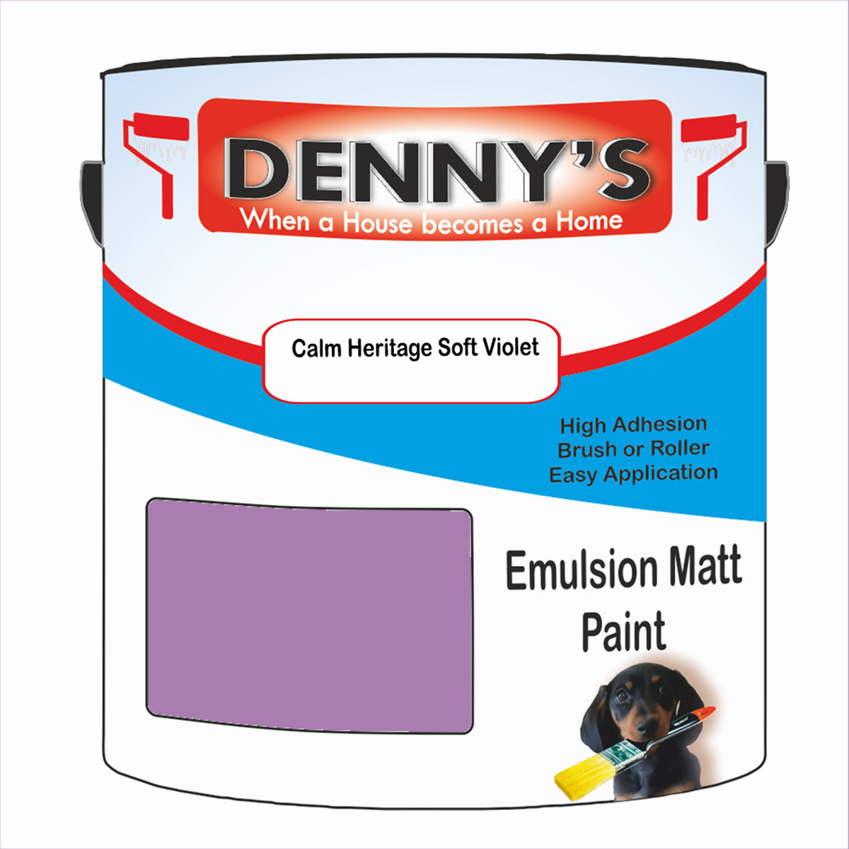 Denny's Emulsion Paint For Walls Colour- Calm Heritage Soft Violet - M ...