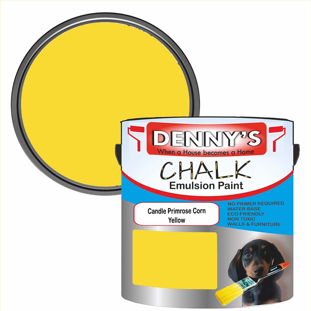 Denny's Chalk Paint For Cabinets Colour- Candle Primrose Corn Yellow ...