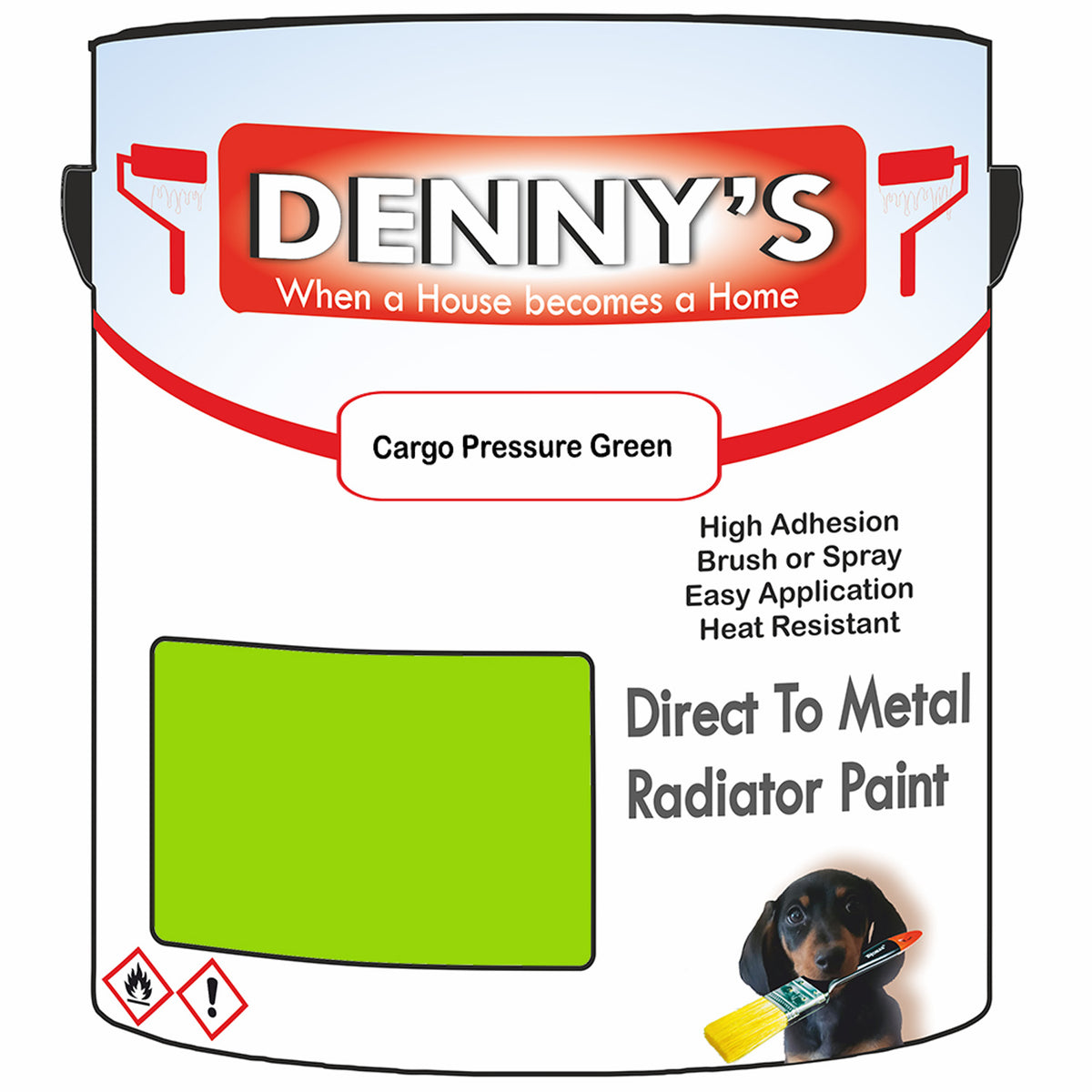 Denny's High Temp Paint For Grilles Colour- Cargo Pressure Green - Hea ...