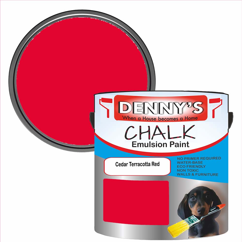 Denny's Chalk Paint For Cabinets Colour- Cedar Terracotta Red - Matte ...