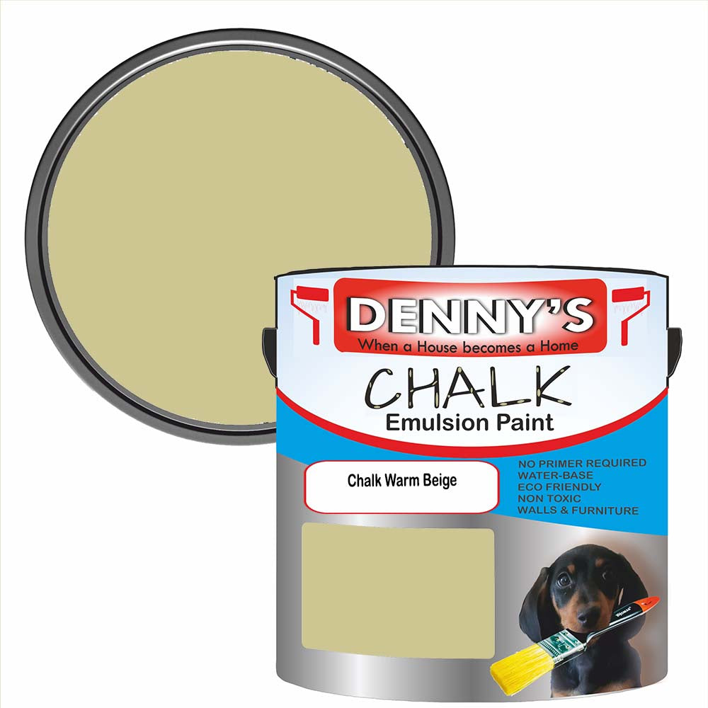 Denny's Chalk Paint For Walls Colour- Chalk Warm Beige - Matte Wipe-Cl ...