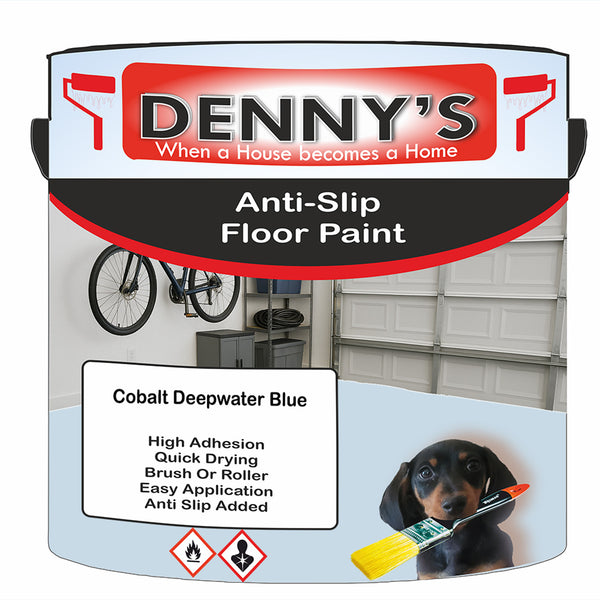 Denny's Floor Paint For Grip Coating Colour- Cobalt Deepwater Blue - A ...