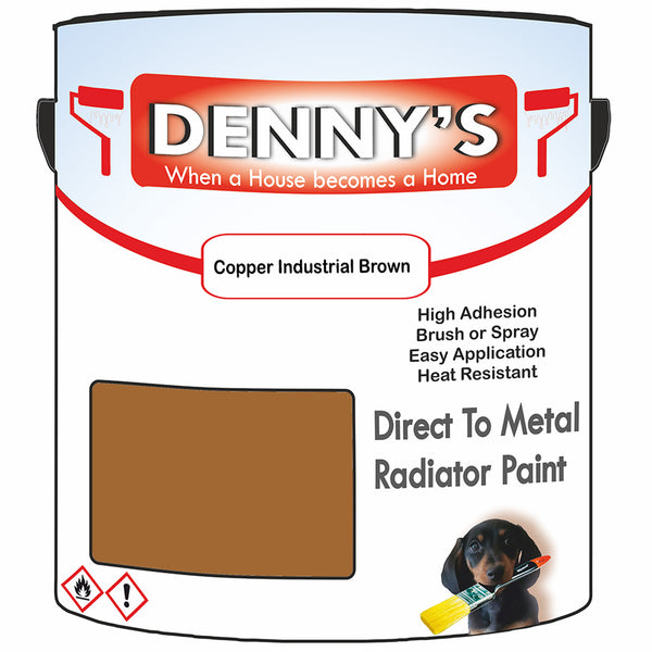 Denny's High Temp Paint For Pipes Colour- Copper Industrial Brown - He ...