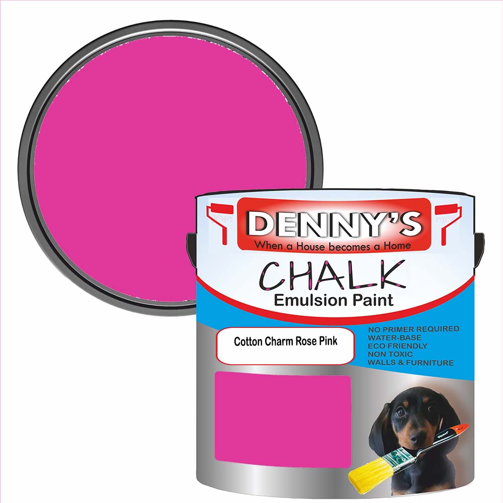 Denny's Chalk Paint For Ceilings Colour- Cotton Charm Rose Pink - Matt ...
