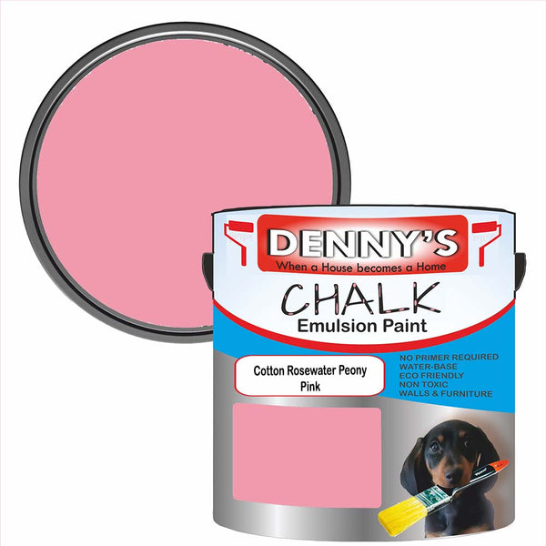 Denny's Chalk Paint For Walls Colour- Cotton Rosewater Peony Pink - Ma ...