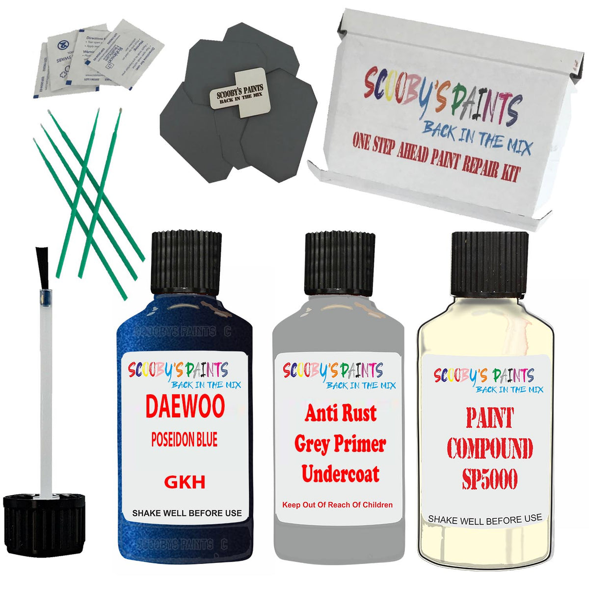 For Daewoo Magnus Poseidon Blue Blue Touch Up Paint Code Gkh – Auto Car ...