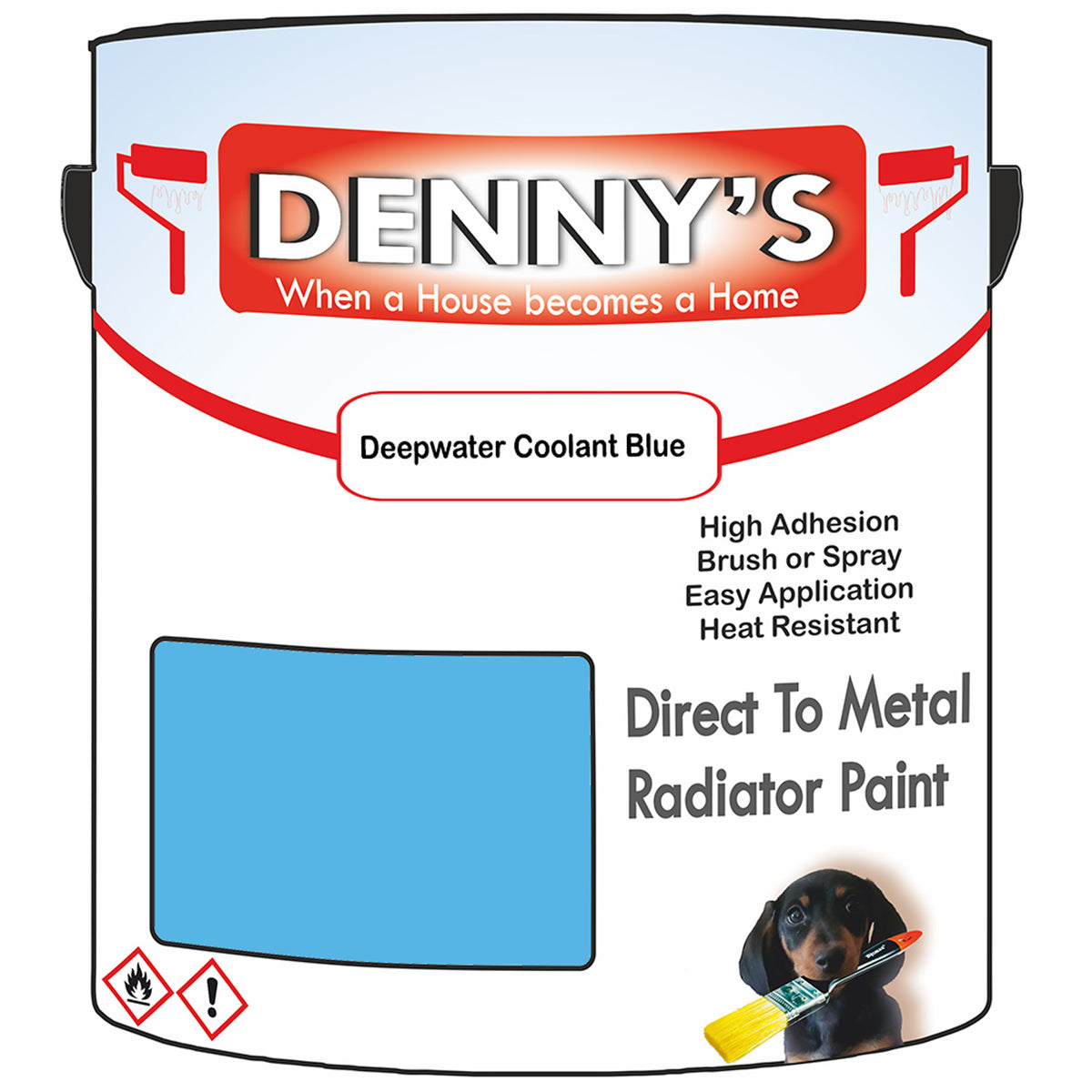 Denny's High Temp Paint For Boilers Colour- Deepwater Coolant Blue - H ...
