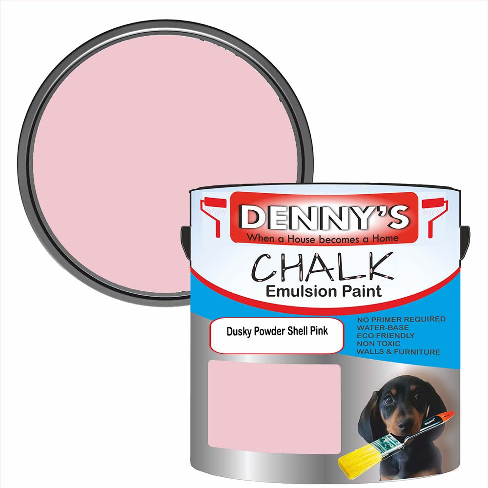 Denny's Chalk Paint For Walls Colour- Dusky Powder Shell Pink - Matte ...