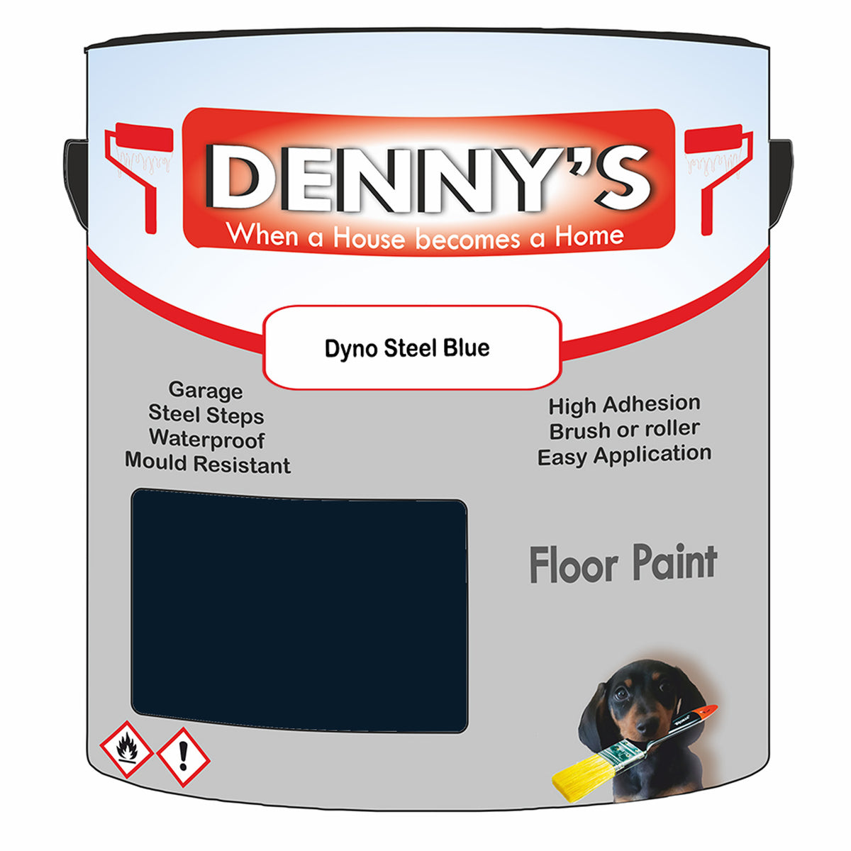 Denny's Floor Paint For Commercial Areas Colour- Dyno Steel Blue - Hig ...