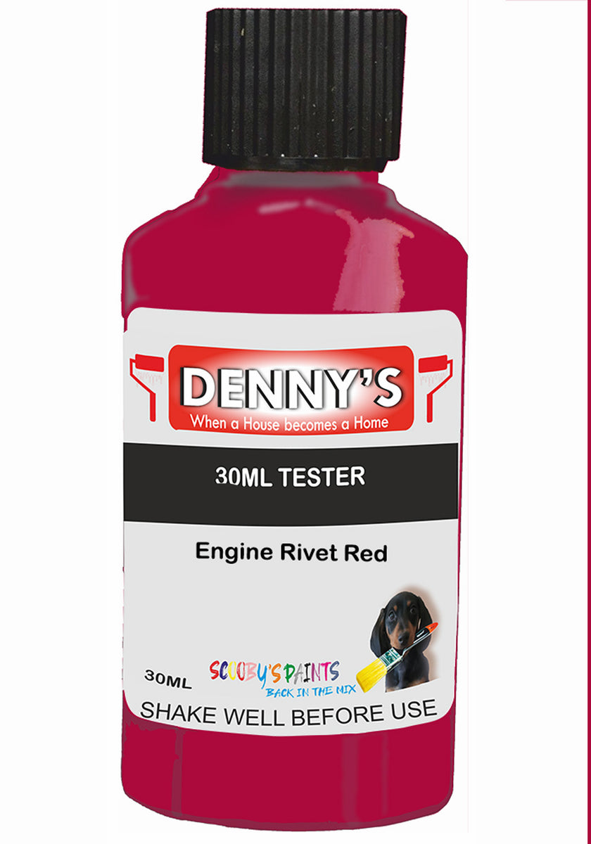Denny's Floor Paint For Garages Colour- Engine Rivet Red - Oilproof Ty ...