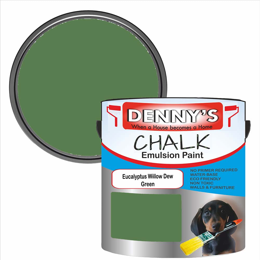 Denny's Chalk Paint For Furniture Colour- Eucalyptus Willow Dew Green ...