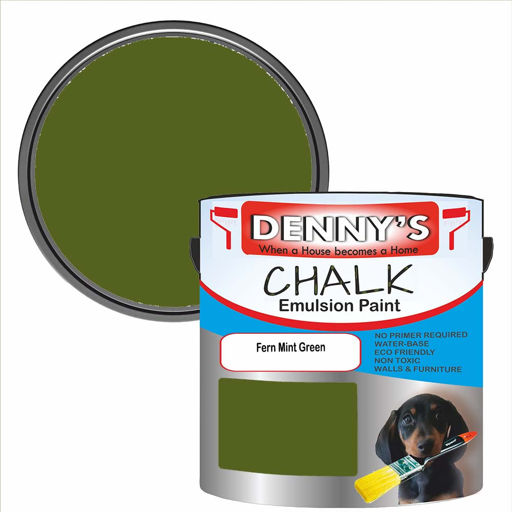Denny's Chalk Paint For Cabinets Colour- Fern Mint Green - Matte Scuff ...