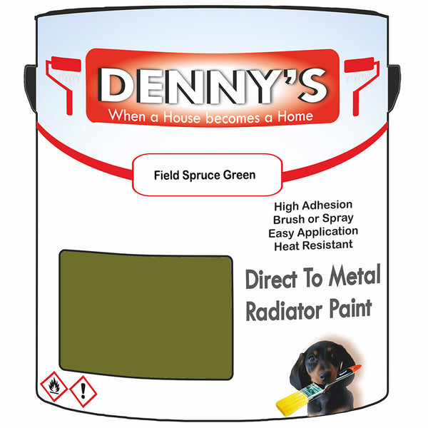 Denny's High Temp Paint For Radiators Colour- Field Spruce Green - Hea ...
