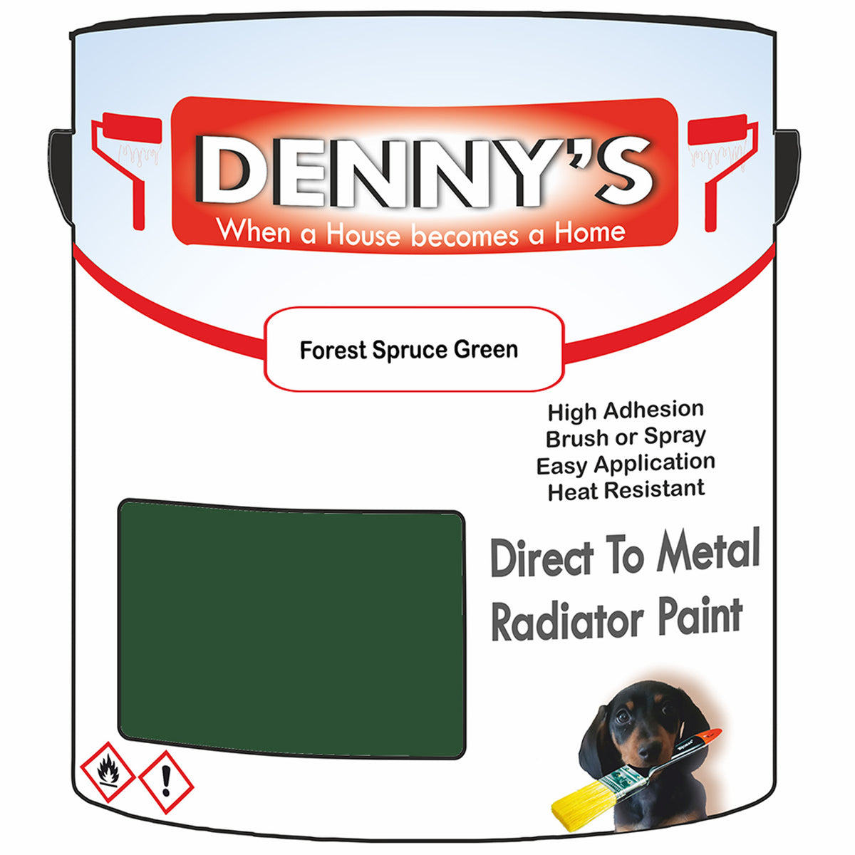 Denny's High Temp Paint For Grilles Colour- Forest Spruce Green - Heat ...
