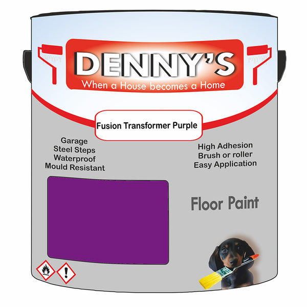 Denny's Floor Paint For Garages Colour- Fusion Transformer Purple - Oi ...