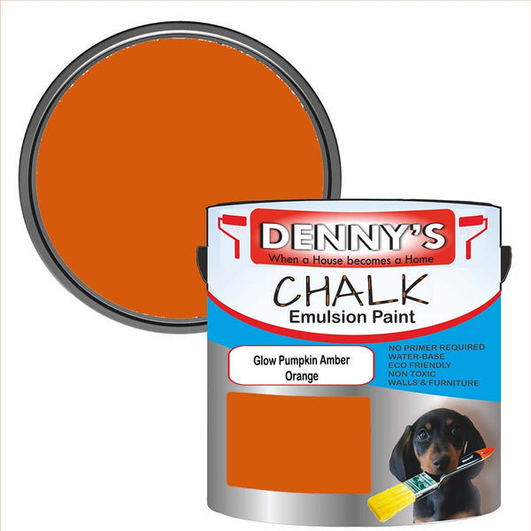 Denny's Chalk Paint For Cabinets Colour- Glow Pumpkin Amber Orange - M ...