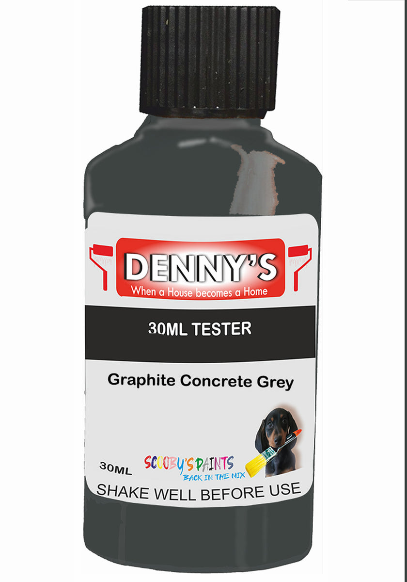 Denny's Floor Paint For Garages Colour- Graphite Concrete Grey - Oilpr ...