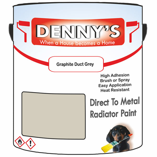 Denny's High Temp Paint For Boilers Colour- Graphite Duct Grey - Heatp ...