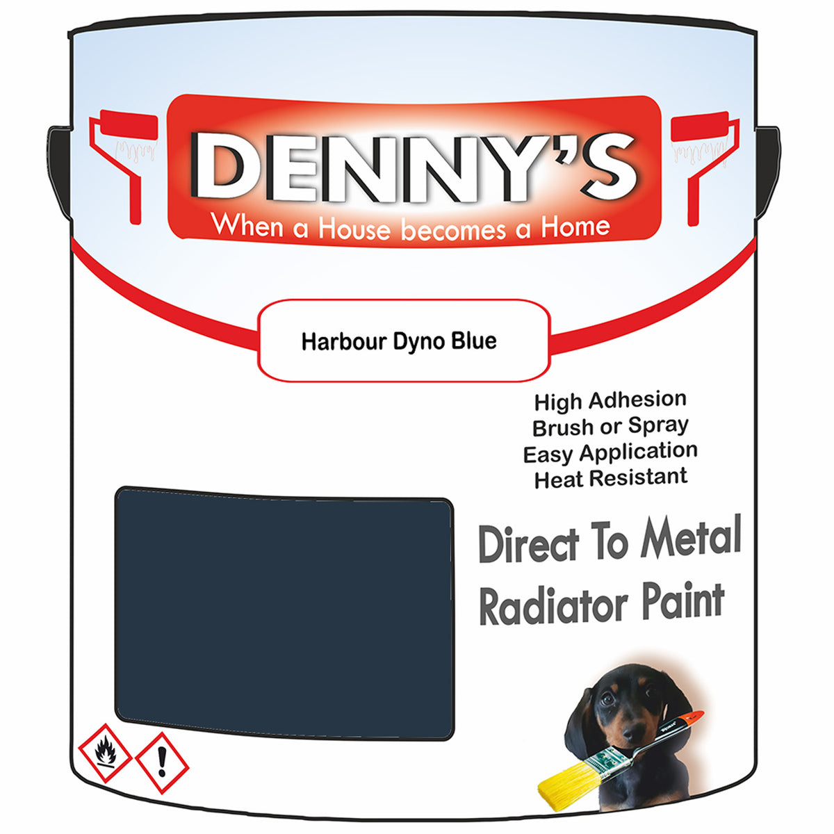Denny's High Temp Paint For Pipes Colour- Harbour Dyno Blue - Heatproo ...