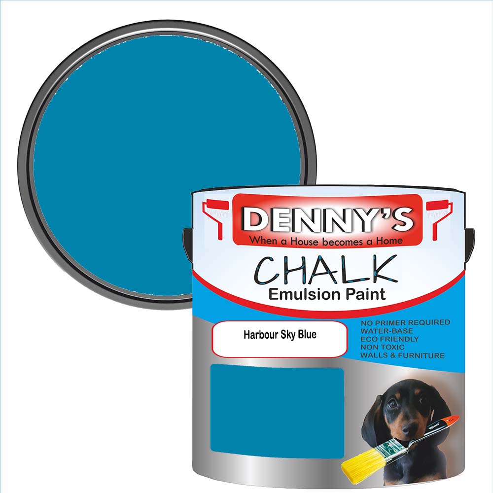 Denny's Chalk Paint For Furniture Colour- Harbour Sky Blue - Matte Scu ...