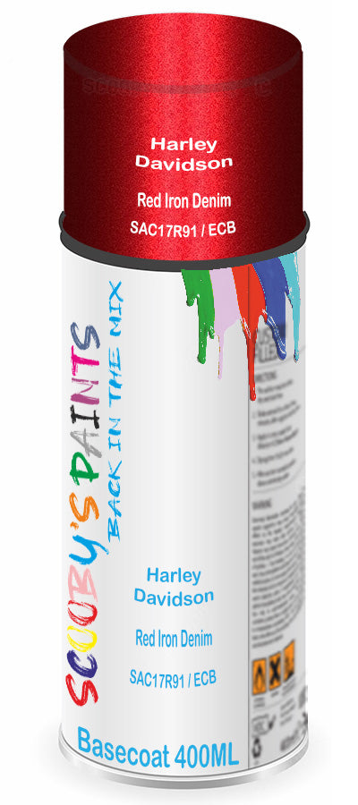 Motorbike Paint For Harley Davidson Iron 883 Red Iron Denim Code Sac17 ...