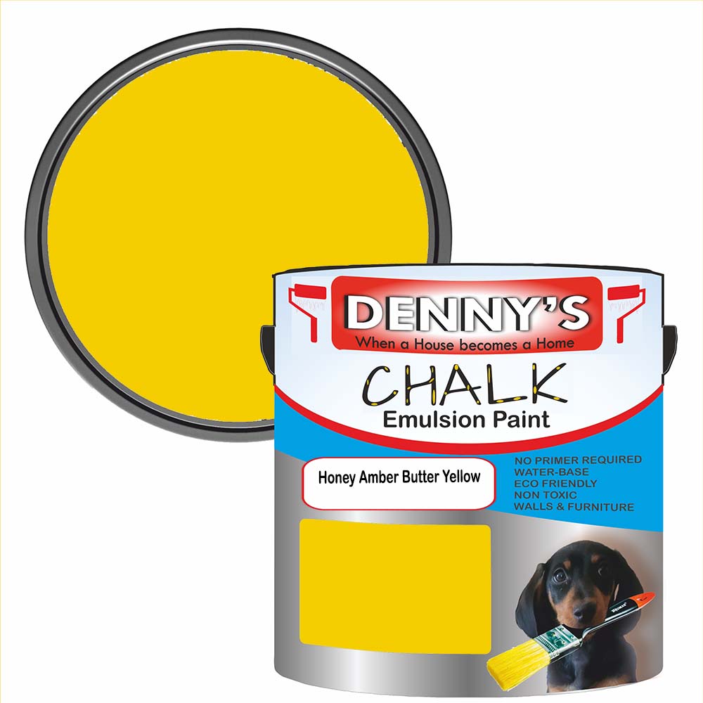 Denny's Chalk Paint For Cabinets Colour- Honey Amber Butter Yellow - M ...