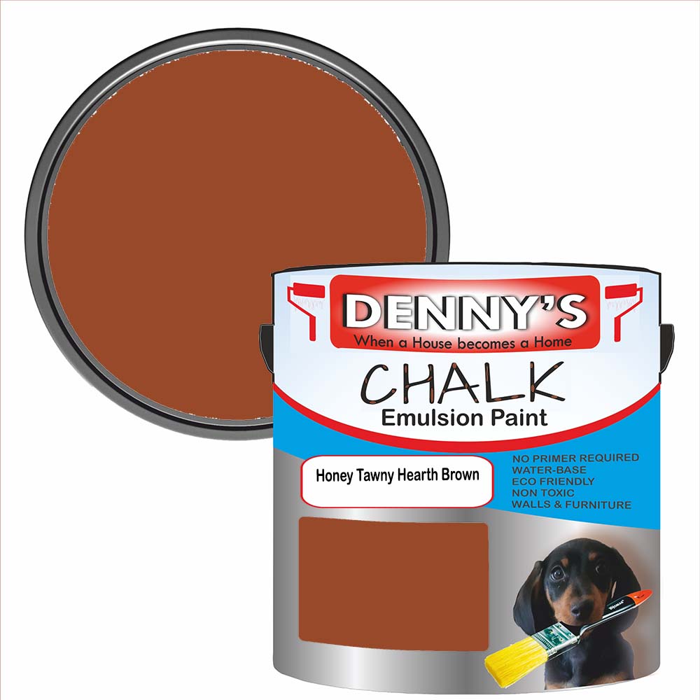 Denny's Chalk Paint For Furniture Colour- Honey Tawny Hearth Brown - M ...