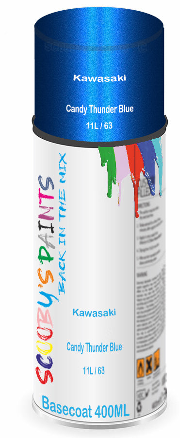 Motorbike Paint For Kawasaki Ninja 650 Candy Thunder Blue Code 11L / 6 ...