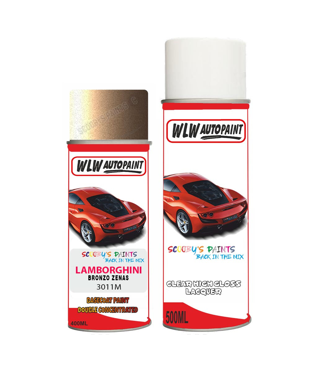 Aerosol Spray Paint for Lamborghini Aventador Bronzo Zenas Paint Code ...