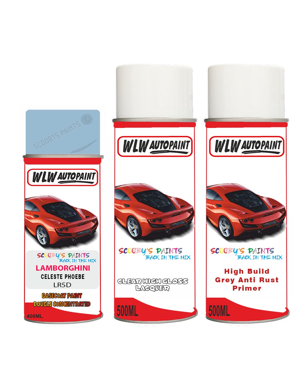 Aerosol Spray Paint for Lamborghini Gallardo Celeste Phoebe Paint Code ...