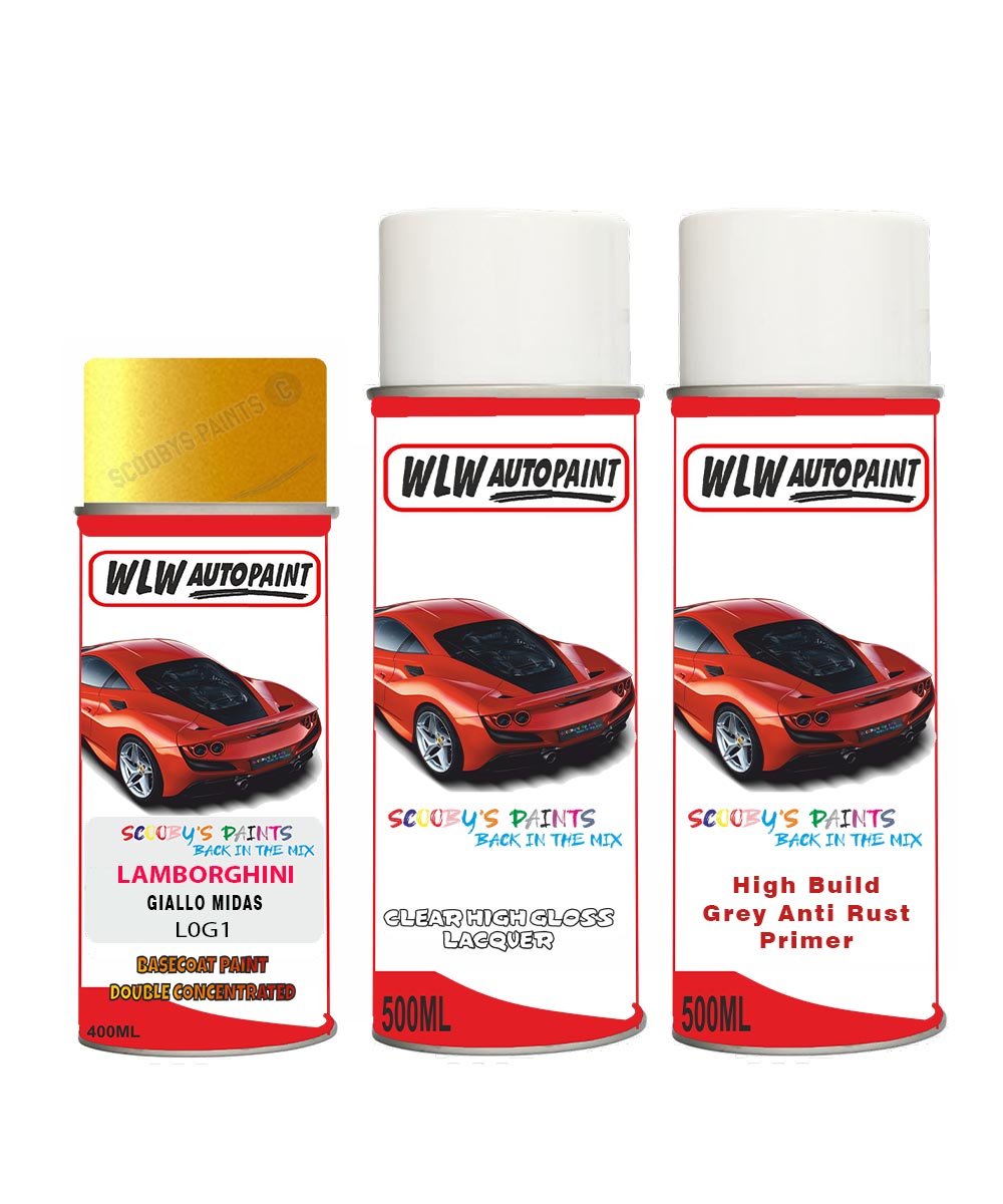 Aerosol Spray Paint for Lamborghini Huracan Giallo Midas Paint Code L0 ...