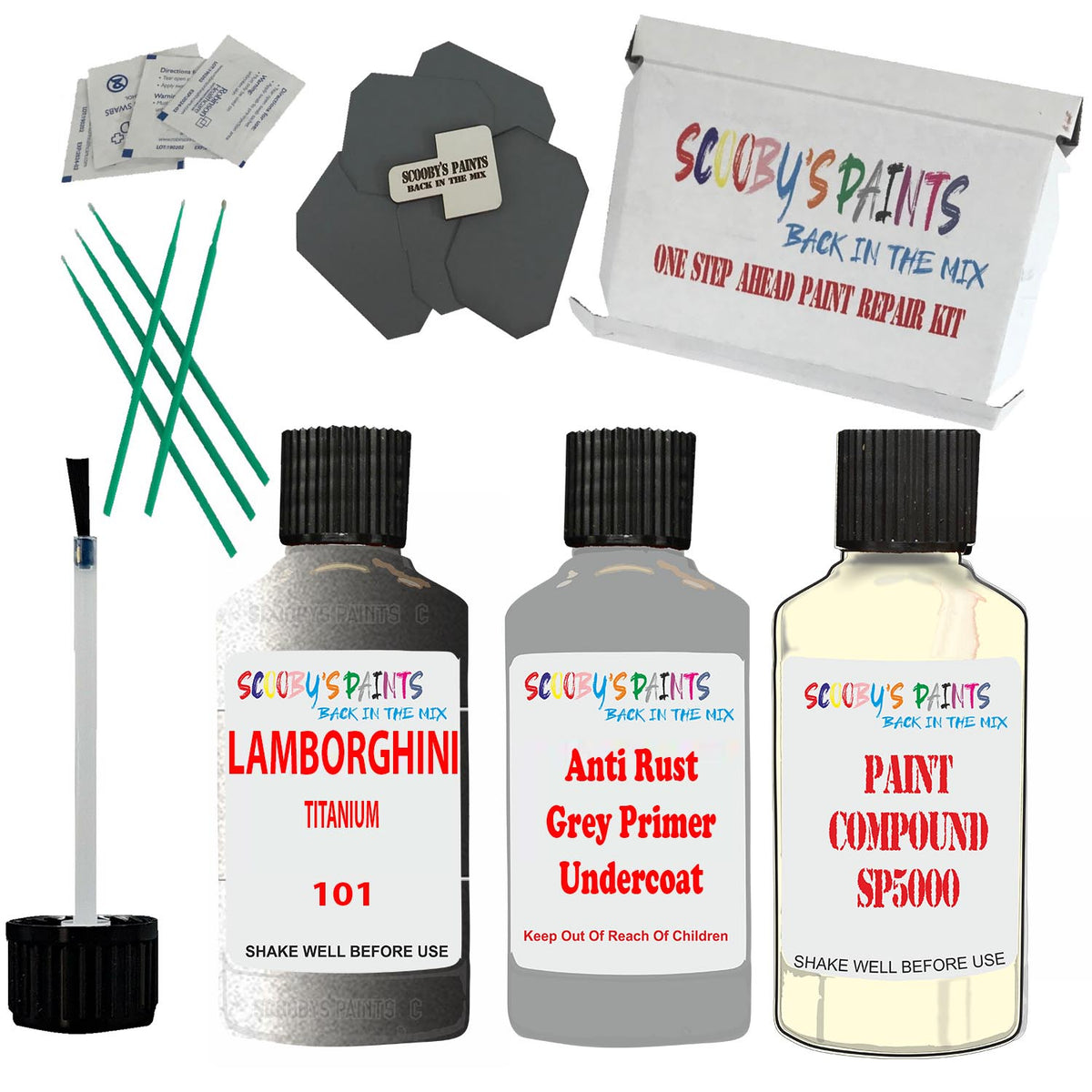 For Lamborghini Murcielago Titanium Touch Up Paint Code 101 Scratch Re ...