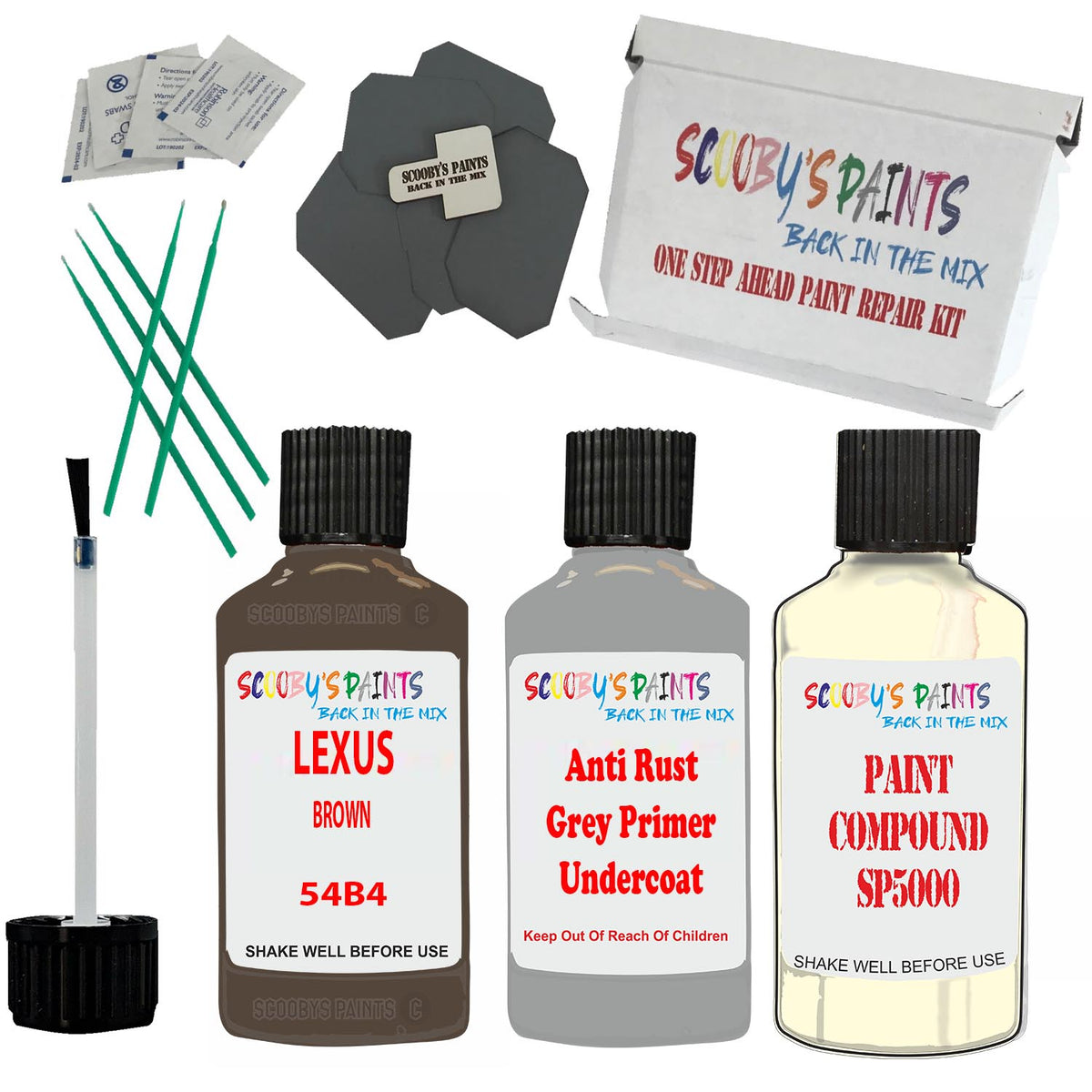 For Lexus Ls Series Brown Touch Up Paint Paint Code 54B4 Brown-Beige-G ...