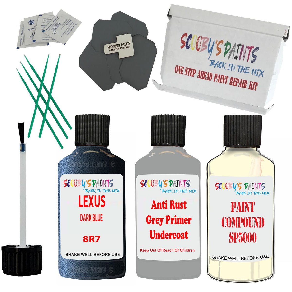 For Lexus Rx450H Hybrid Dark Blue Touch Up Paint Paint Code 8R7 Blue ...