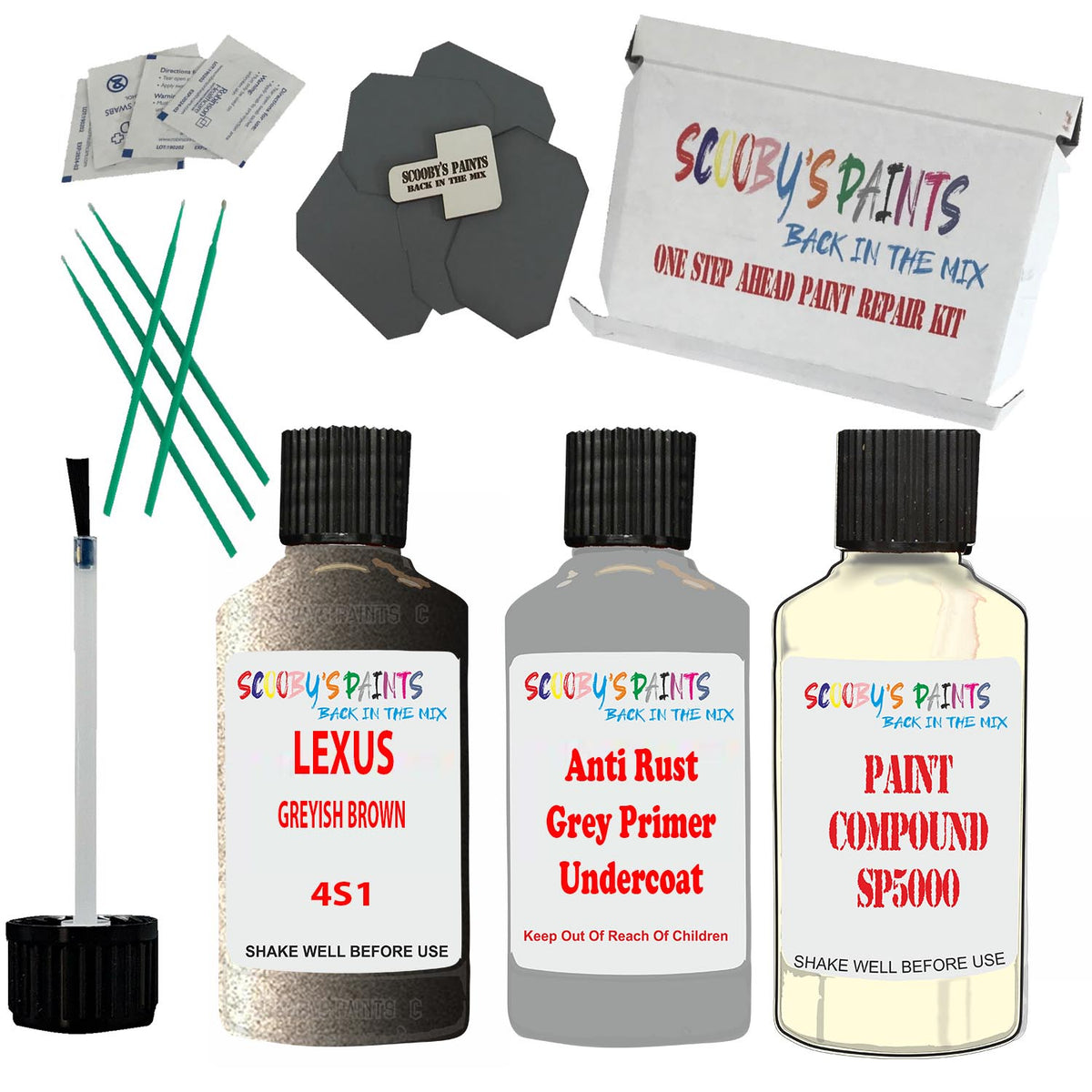 For Lexus Ls Series Greyish Brown Touch Up Paint Paint Code 4S1 Silver ...