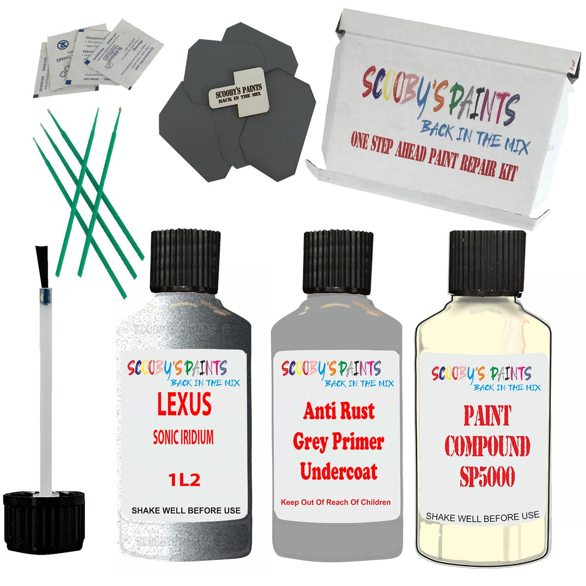 For Lexus Rx Series Sonic Iridium Touch Up Paint Paint Code 1L2 White ...