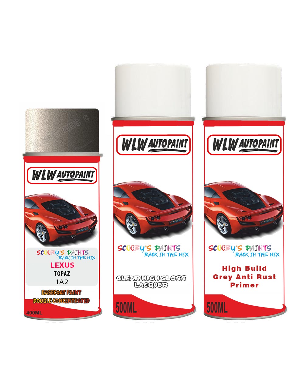 Aerosol Spray Paint For Lexus Rx Series Topaz Brown-Beige-Gold Paint C ...